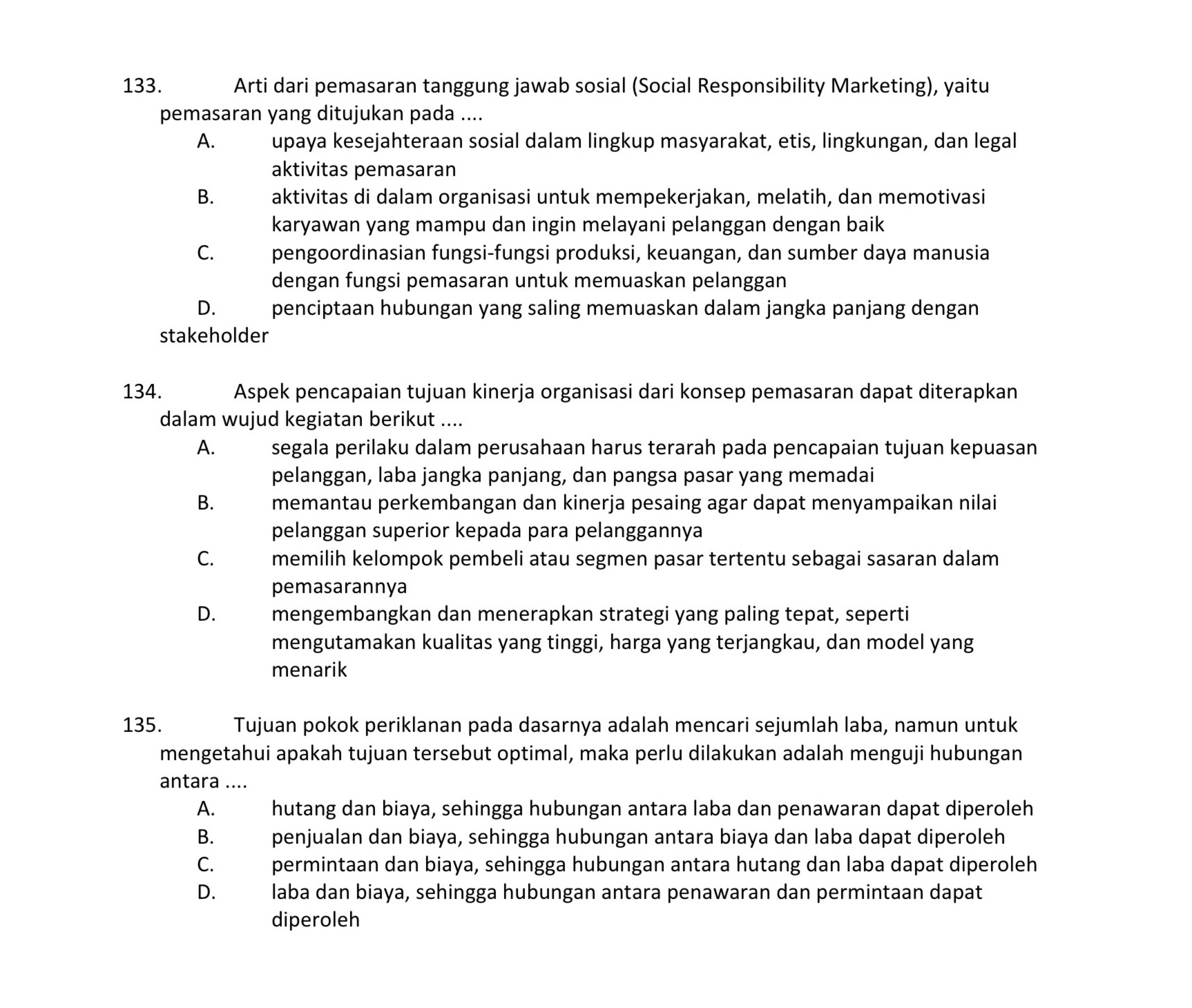 133. Arti dari pemasaran tanggung jawab | StudyX