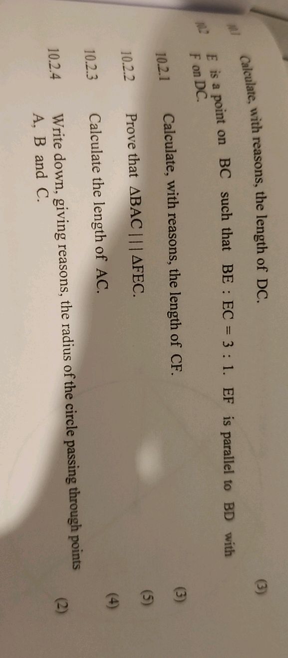 10. Calculate, with reasons, the length of | StudyX