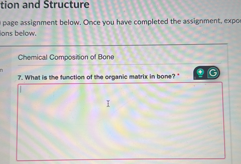 7. What is the function of the organic | StudyX