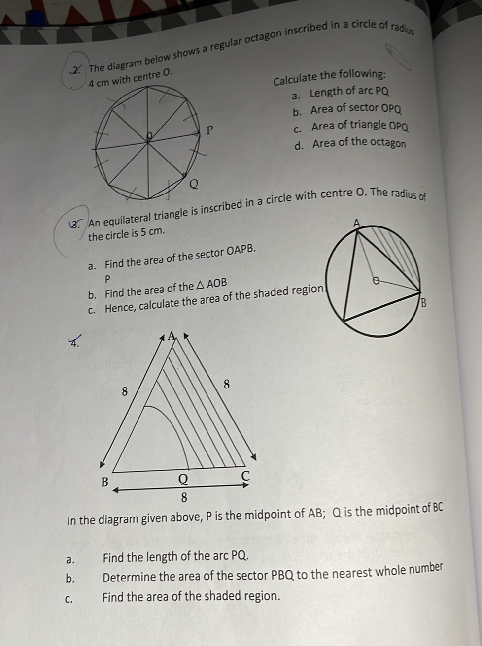 2. The diagram below shows a regular octagon | StudyX