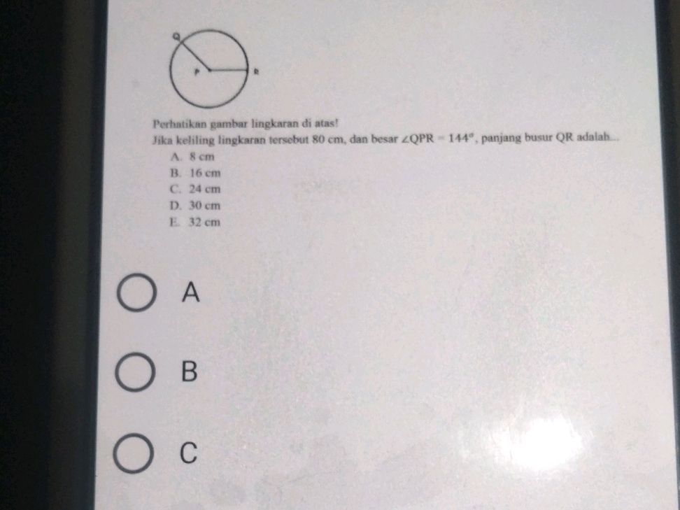 Perhatikan gambar lingkaran di atas! Jika | StudyX