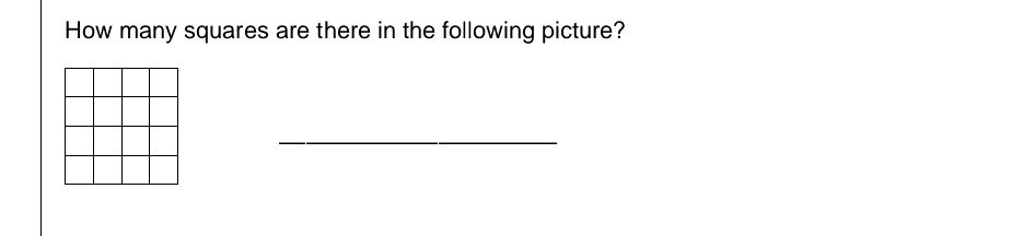 How many squares are there in the following | StudyX