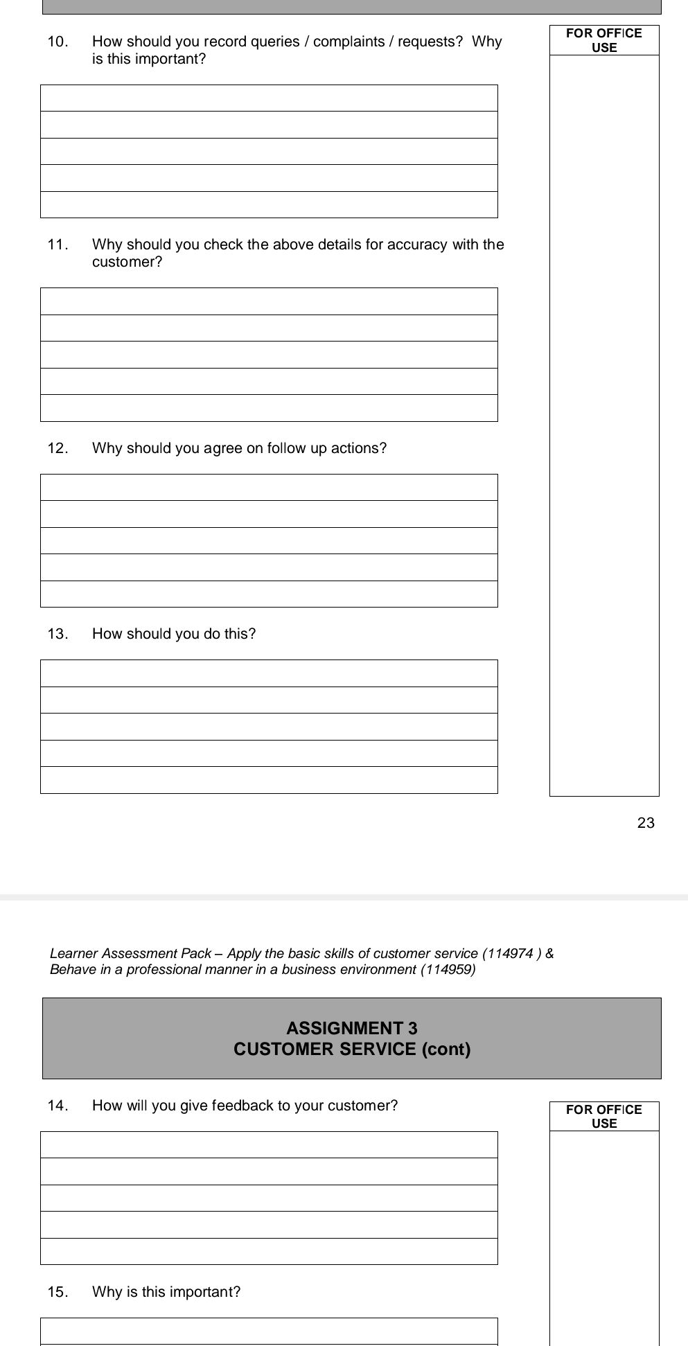 10. How should you record queries / | StudyX