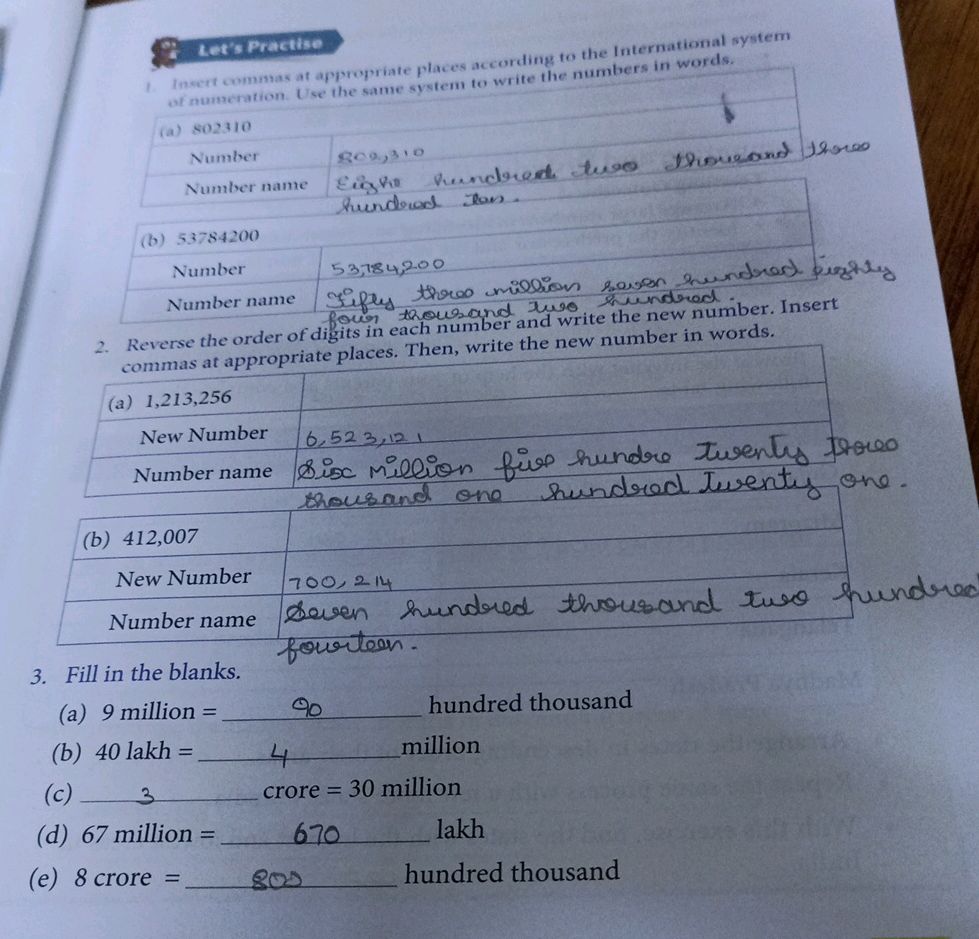 1. Insert commas at appropriate places | StudyX