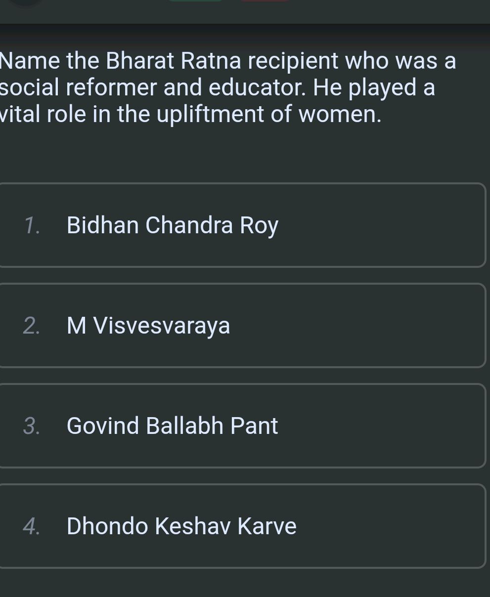 Name the Bharat Ratna recipient who was a | StudyX