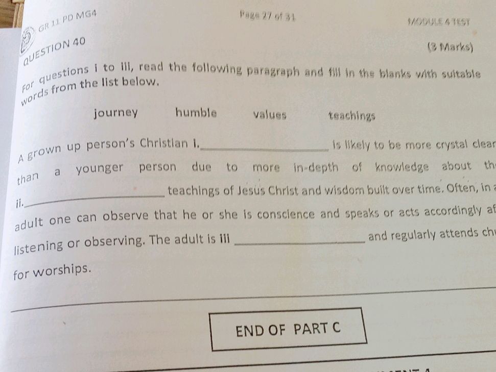 For questions i to ill, read the following | StudyX