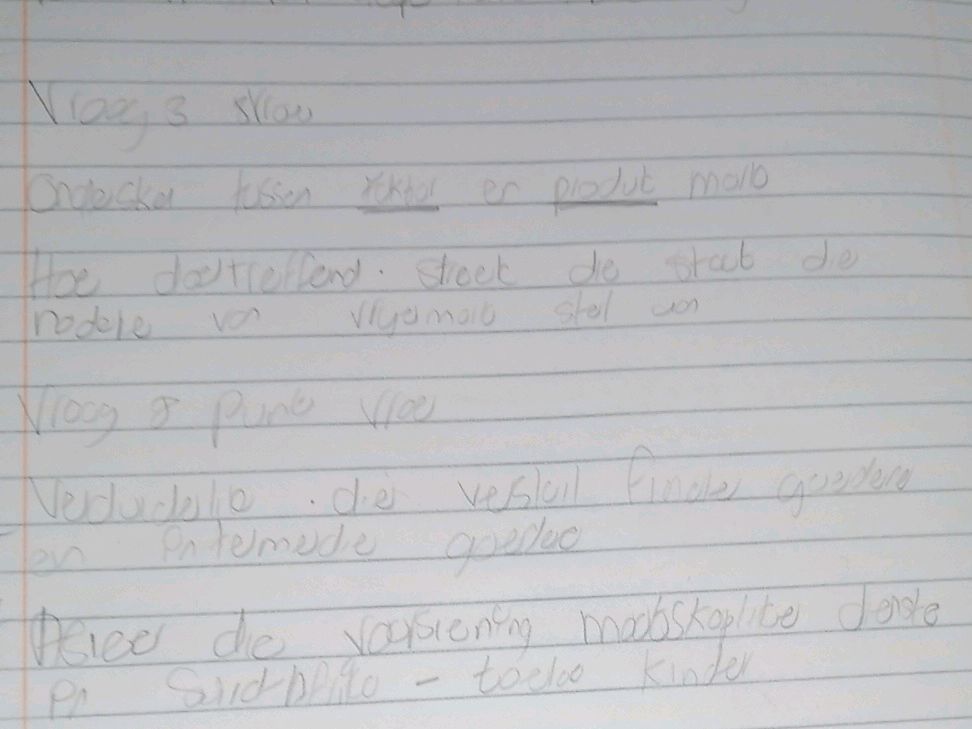 Noe, 3 slow Ondercker tussion rektor er | StudyX