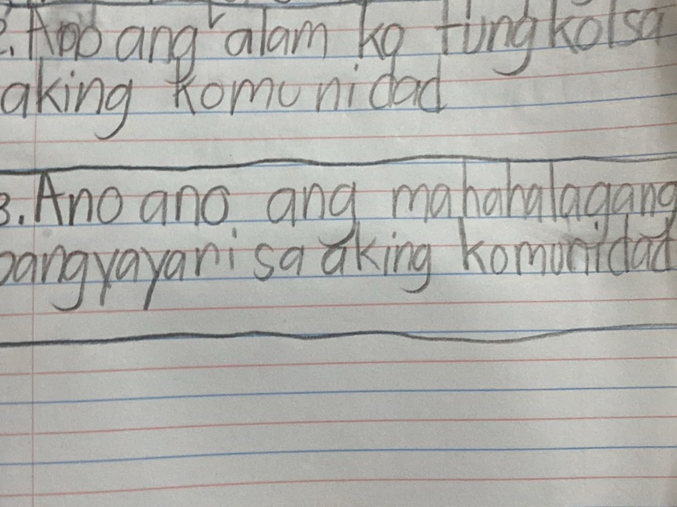 2. Ano ang alam ko tungkol sa aking | StudyX