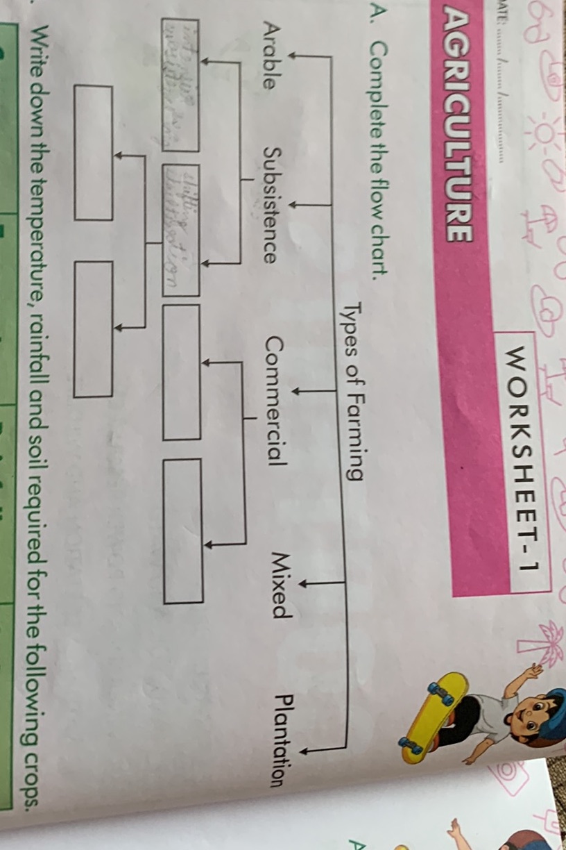 A. Complete the flow chart. Arable | StudyX