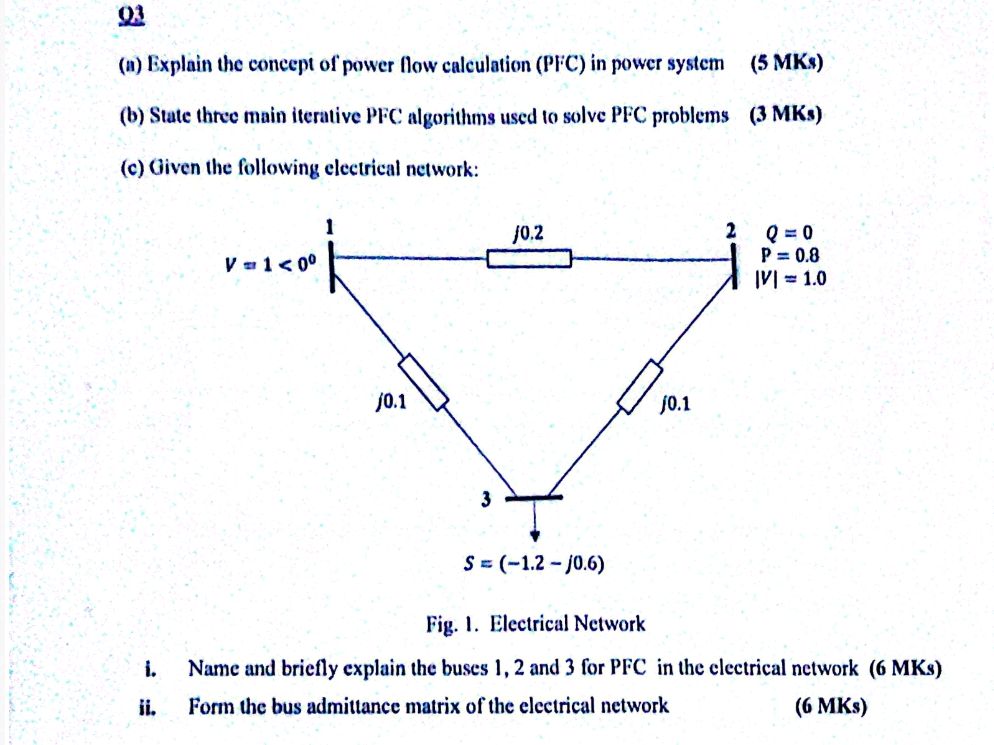 (a) Explain the concept of power flow | StudyX