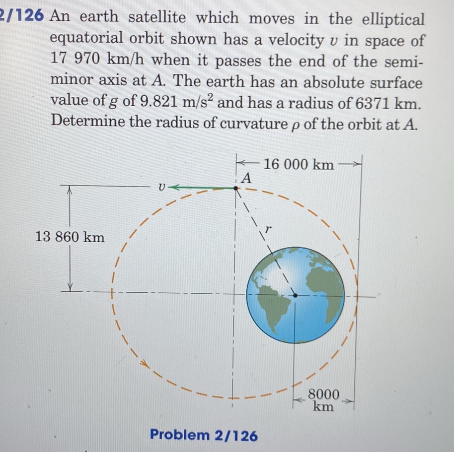 2/126 An earth satellite which moves in the | StudyX