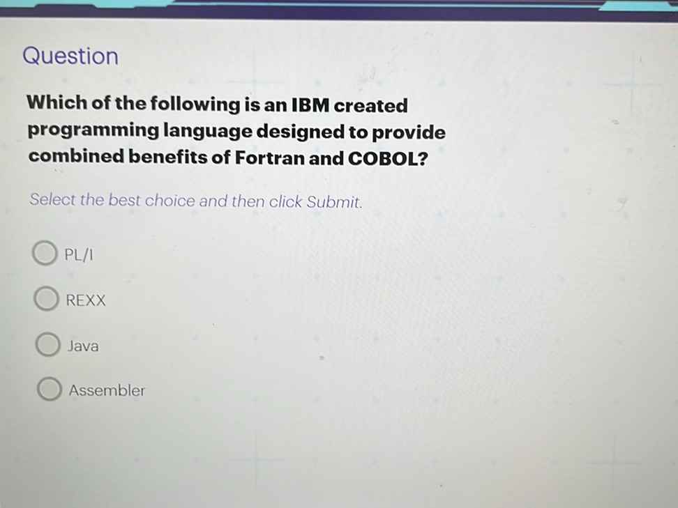 Which of the following is an IBM created | StudyX