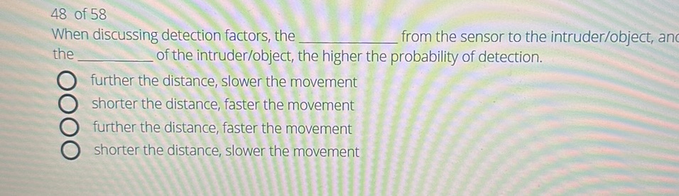 When discussing detection factors, the | StudyX
