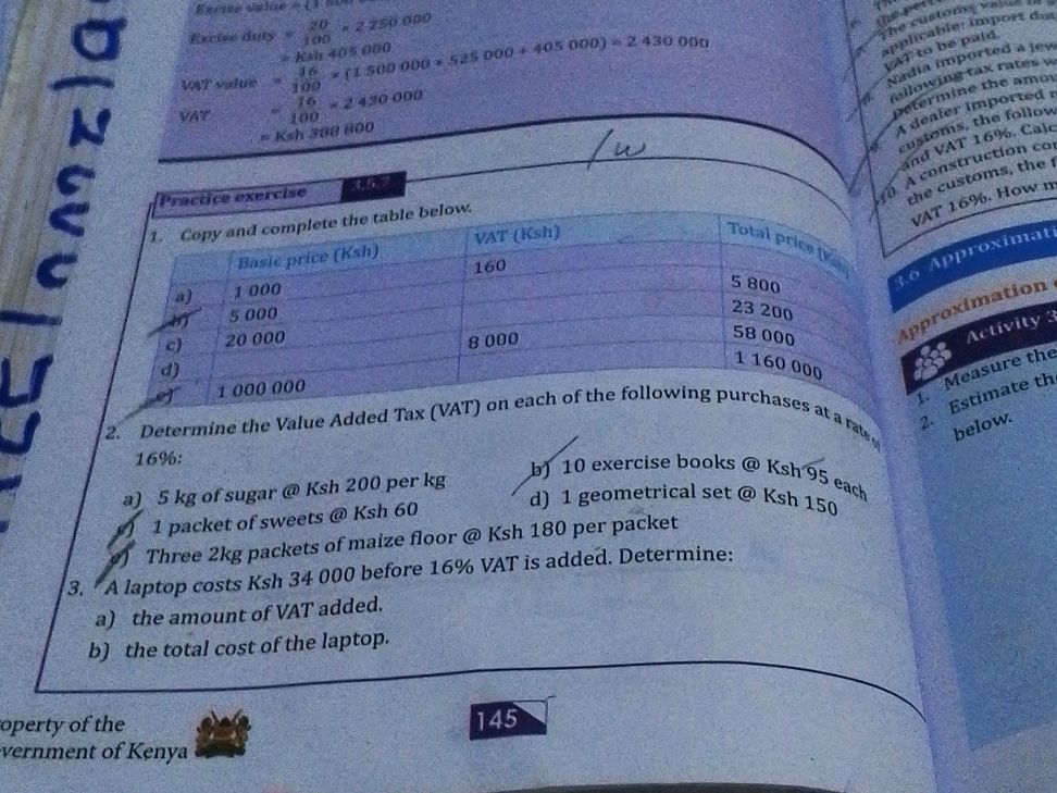 1. Copy and complete the table below. | | StudyX