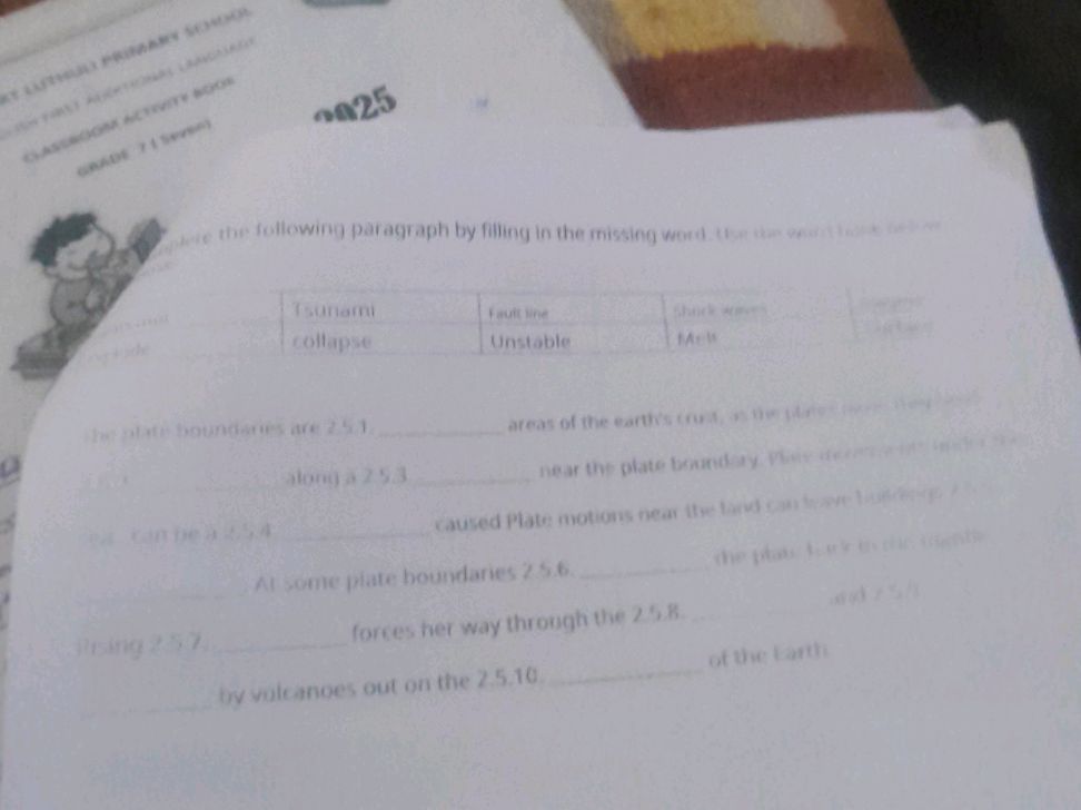 Complete the following paragraph by filling | StudyX