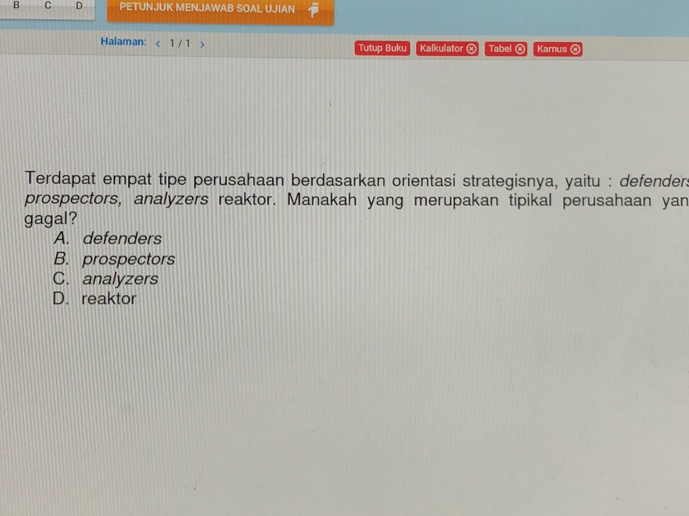 Terdapat empat tipe perusahaan berdasarkan | StudyX