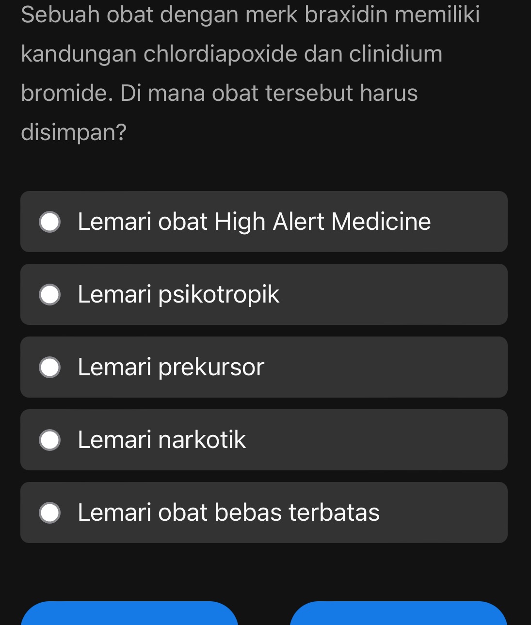 Sebuah obat dengan merk braxidin memiliki | StudyX