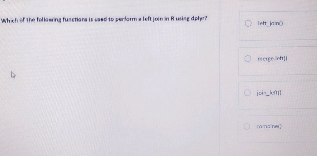 Which of the following functions is used to | StudyX
