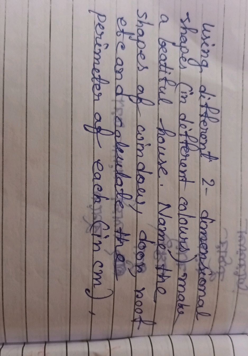 using different 2- dimensional shapes (in | StudyX