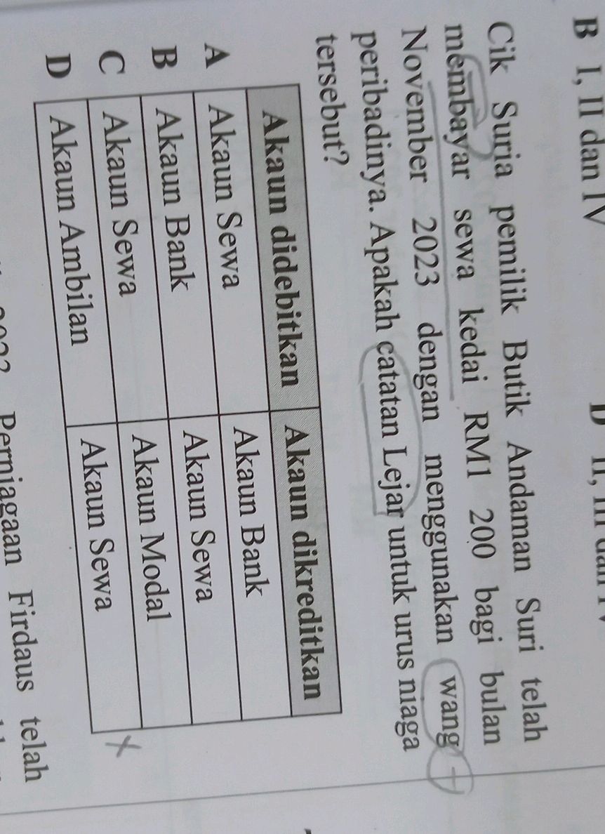 Cik Suria pemilik Butik Andaman Suri telah | StudyX