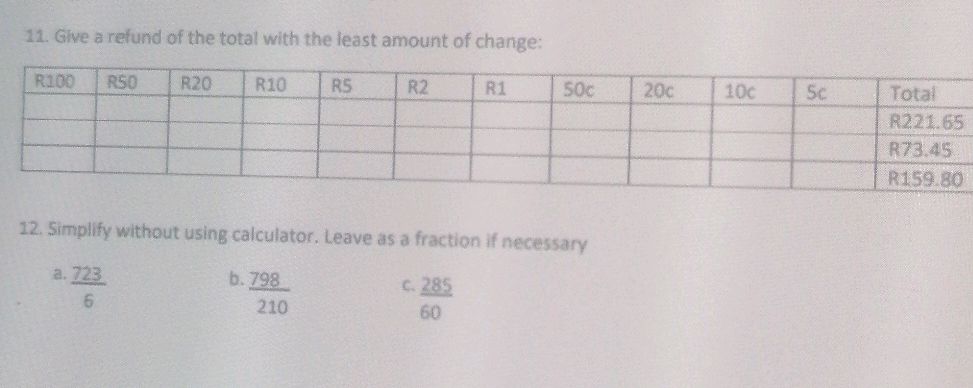11. Give a refund of the total with the | StudyX