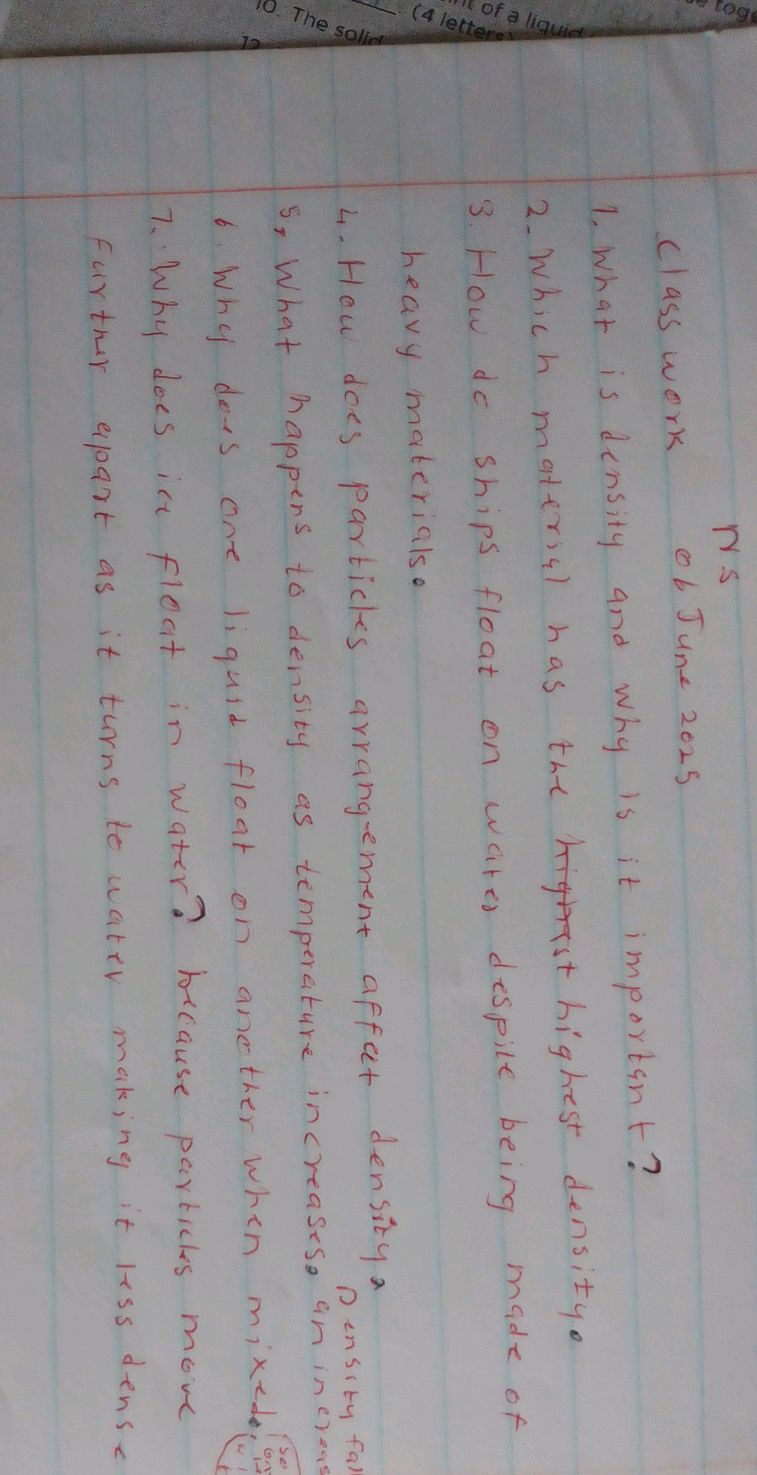 1. What is density and why is it important? | StudyX