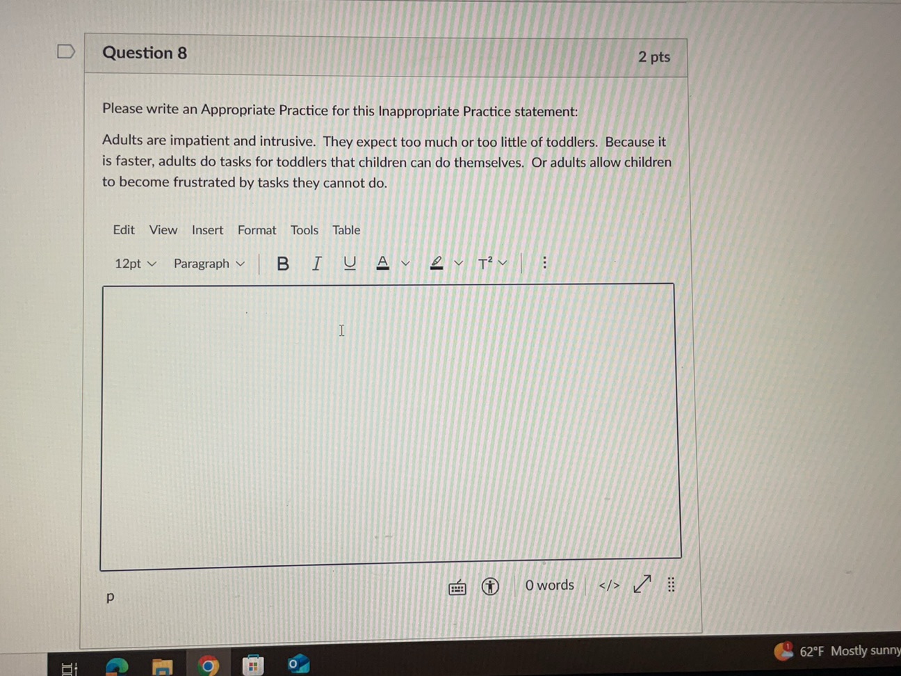 Question 8 Please write an Appropriate | StudyX