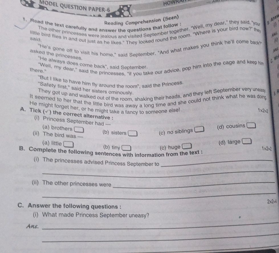 1. Read the text carefully and answer the | StudyX