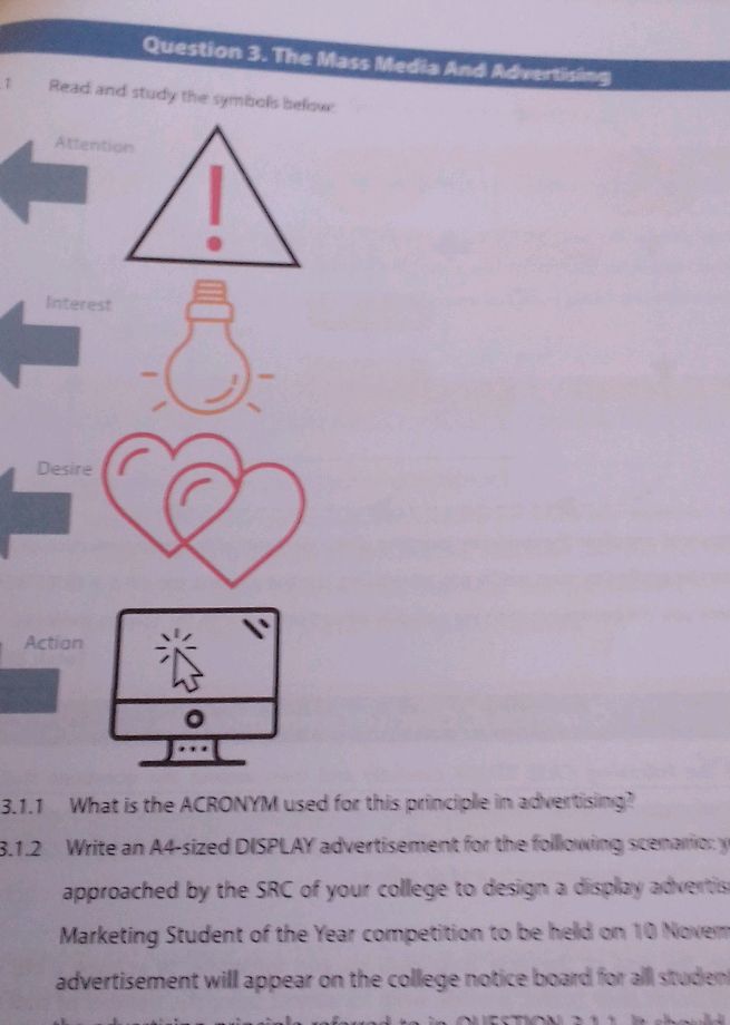 Read and study the symbols below: Attention | StudyX