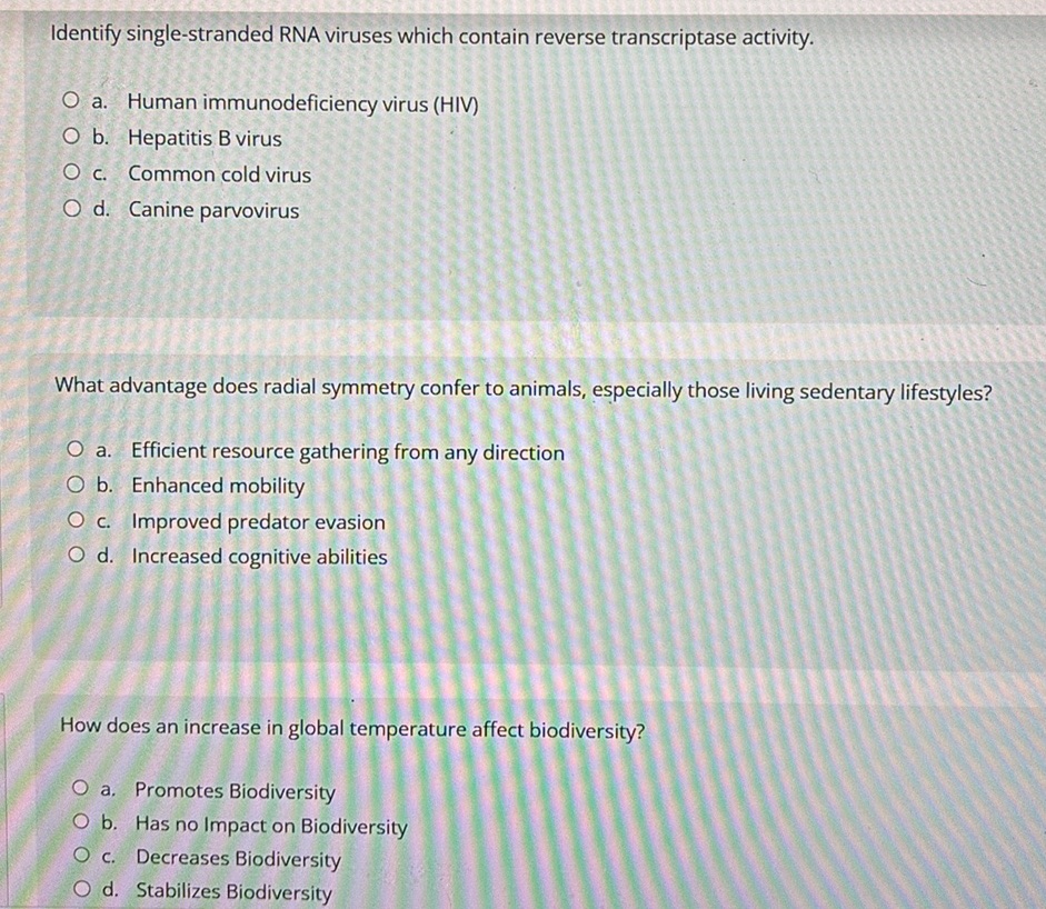 Identify single-stranded RNA viruses which | StudyX