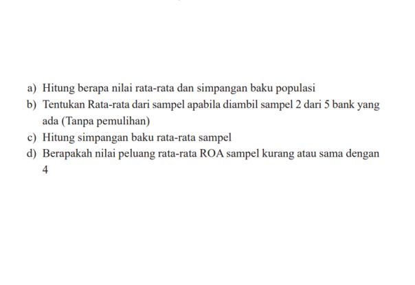 a) Hitung berapa nilai rata-rata dan | StudyX
