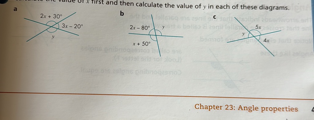 Calculate the value of *x* first and then | StudyX