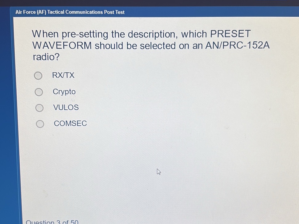 When pre-setting the description, which