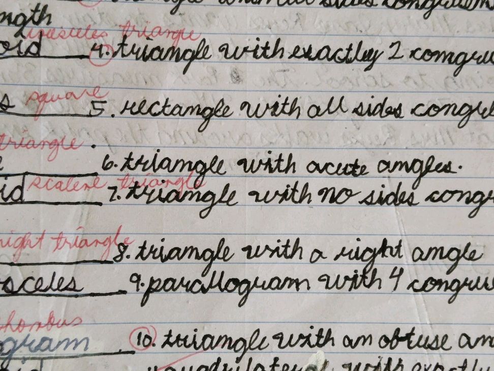 4. triangle with exactly 2 congruent sides | StudyX