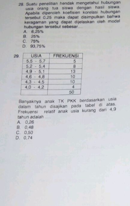 28. Suatu penelitian hendak mengetahui | StudyX