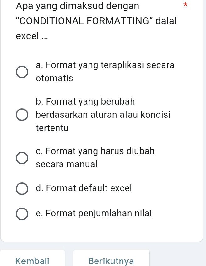Apa yang dimaksud dengan "CONDITIONAL | StudyX