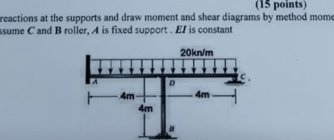Determine the reactions at the supports and | StudyX