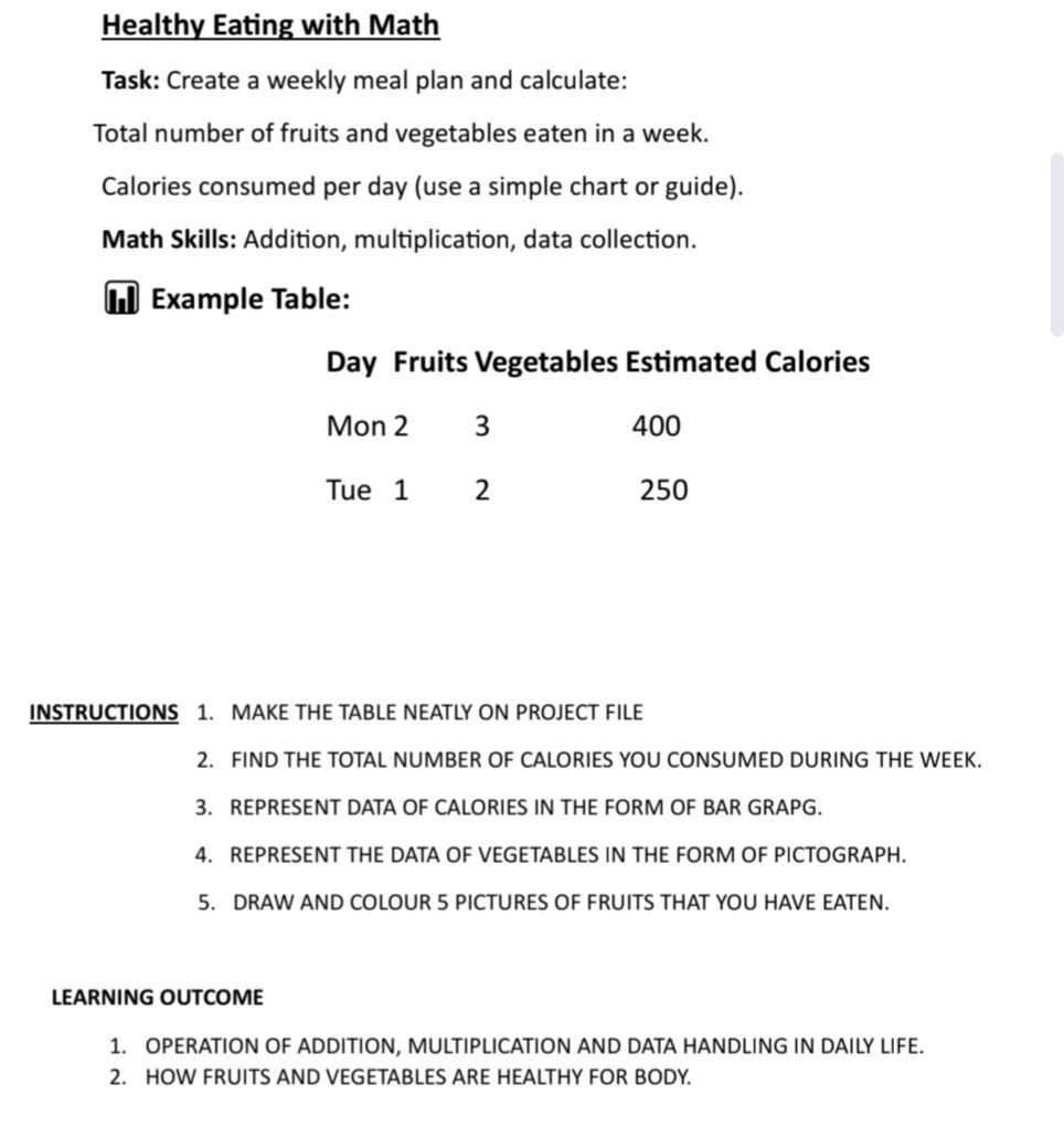 Task: Create a weekly meal plan and | StudyX