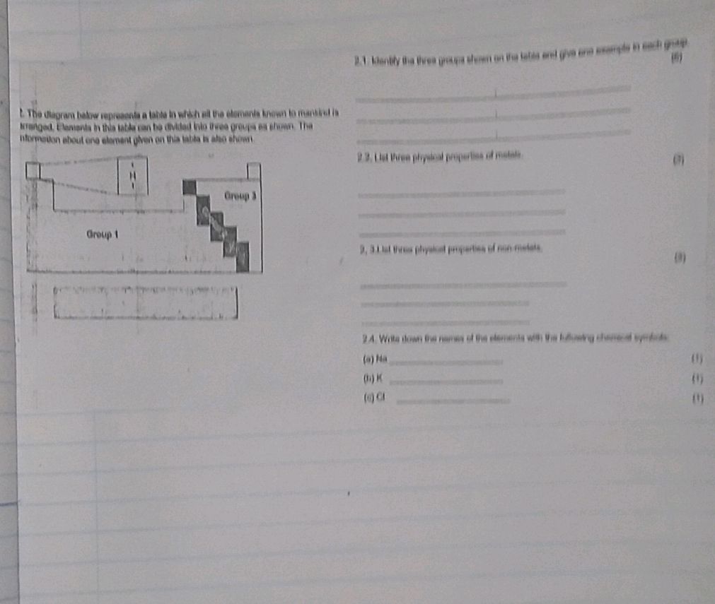 1. The diagram below represents a table in | StudyX