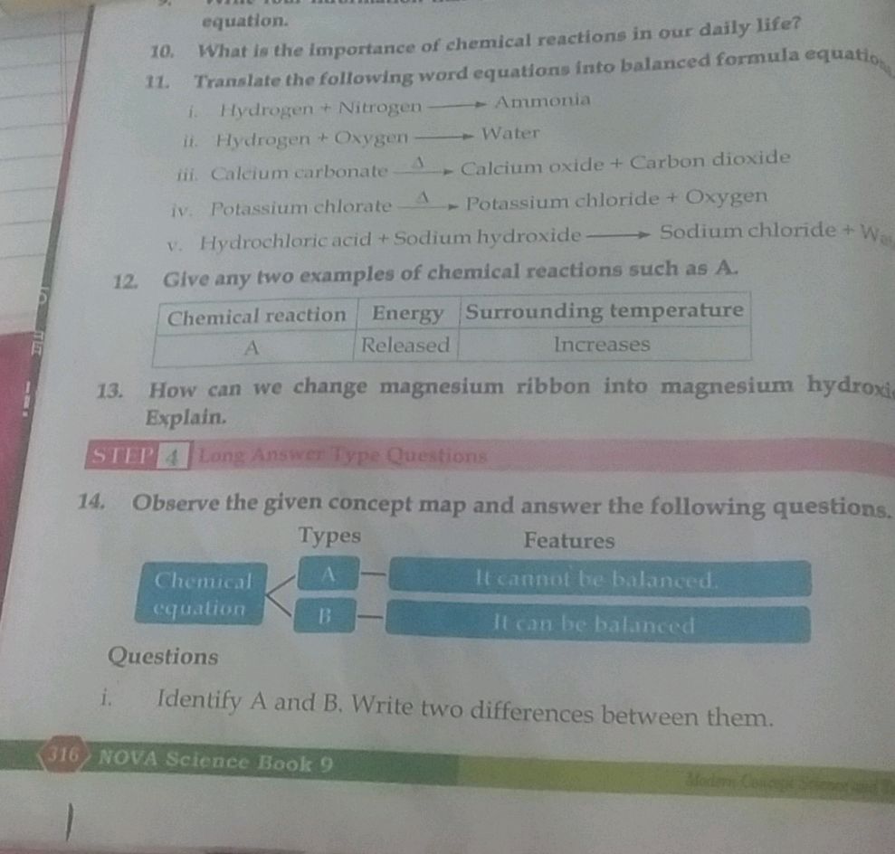 14. Observe the given concept map and answer | StudyX