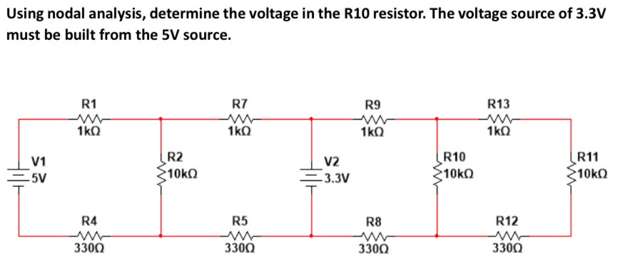 Using nodal analysis, determine the voltage | StudyX