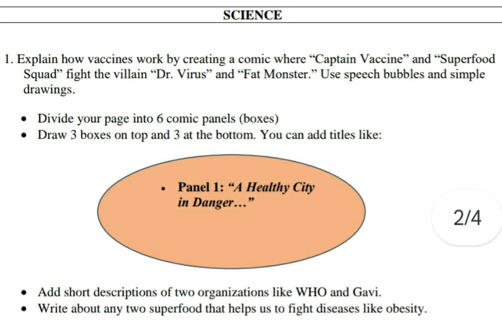 1. Explain how vaccines work by creating a | StudyX