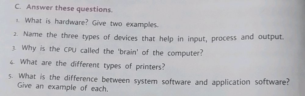C. Answer these questions. 1. What is | StudyX