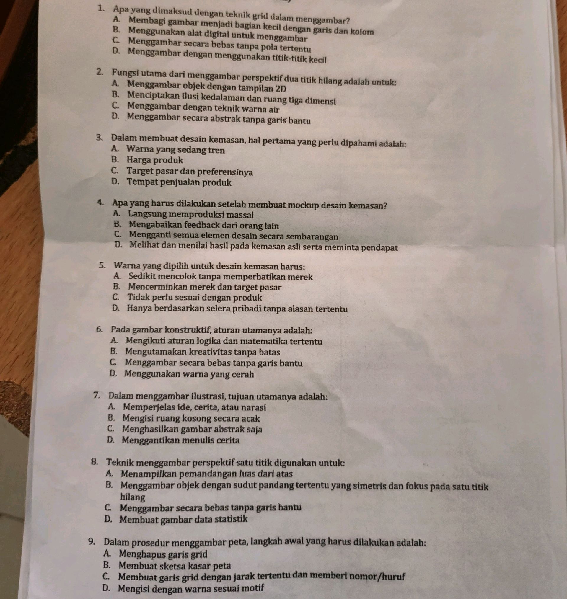 1. Apa yang dimaksud dengan teknik grid | StudyX