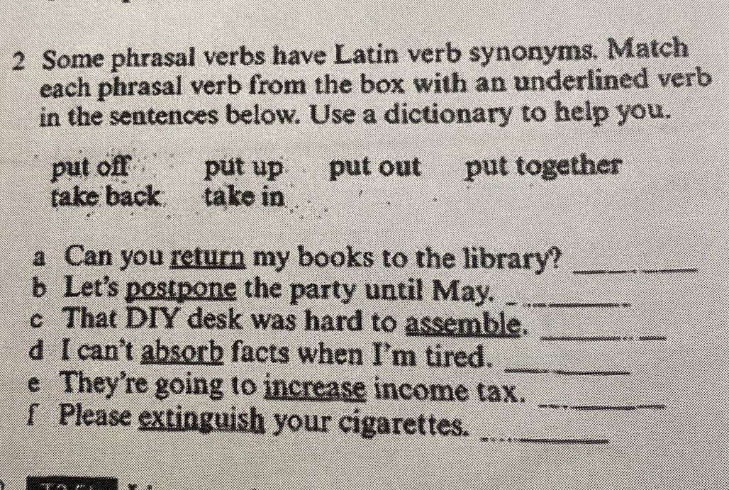2 Some phrasal verbs have Latin verb | StudyX