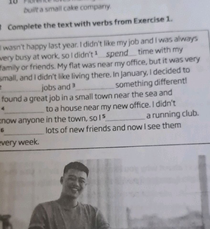Complete the text with verbs from Exercise | StudyX