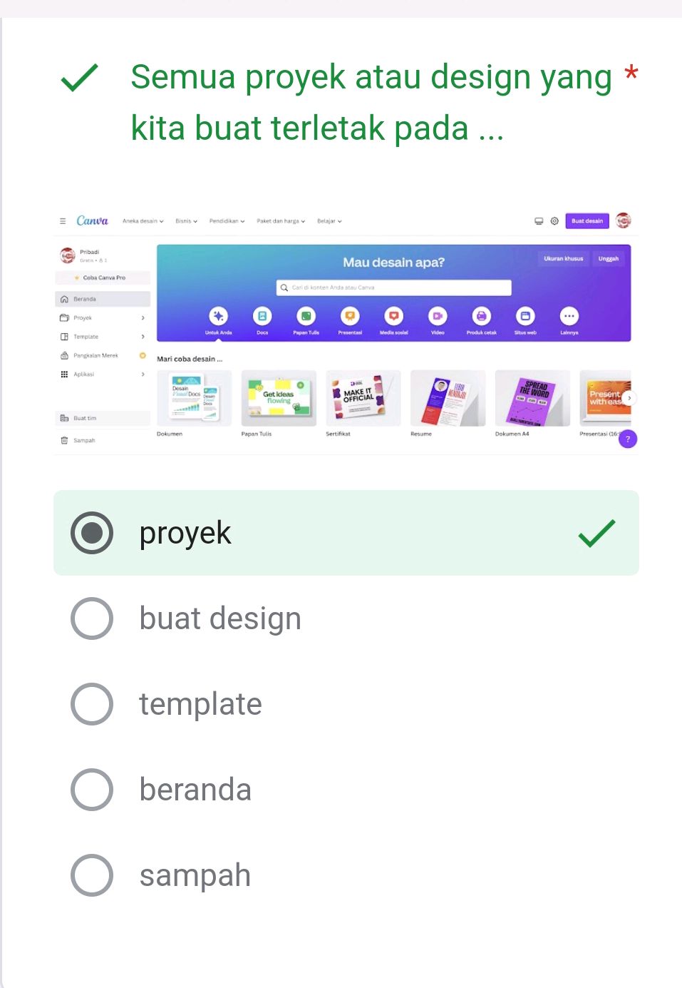 Semua proyek atau design yang kita buat | StudyX