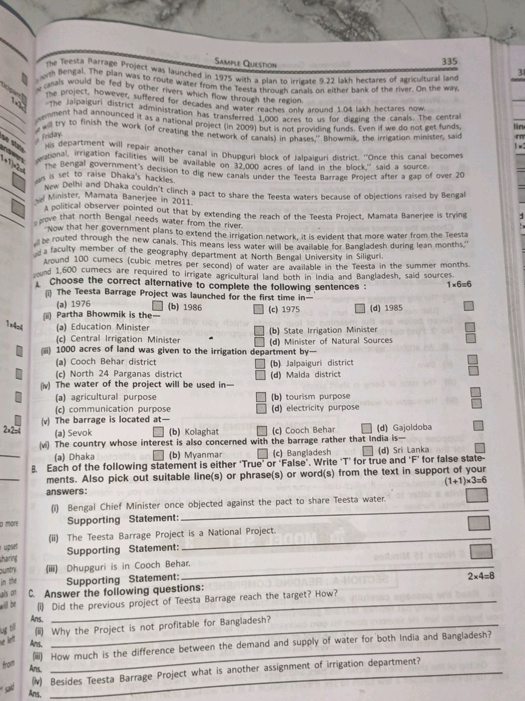 A. Choose the correct alternative to | StudyX