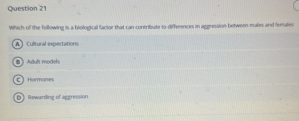 Which of the following is a biological | StudyX