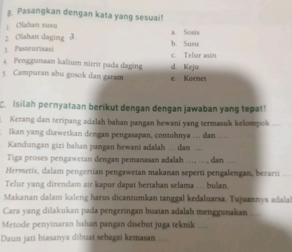 8. Pasangkan dengan kata yang sesuai! 1. | StudyX